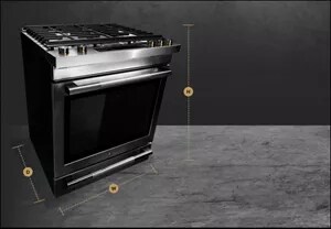 RISE™ 30" DUAL-FUEL SLIDE-IN RANGE | JennAir